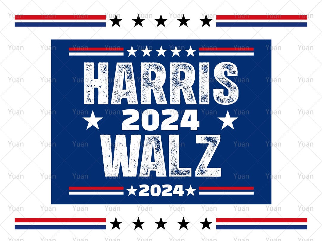 Lawn-protest Sign,harris Walz 2024 Yard Sign With Stakes,2024 Campaign ...