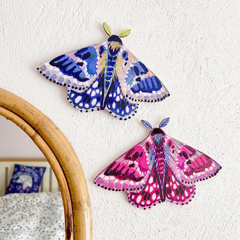 Luna Moth Wooden Wall Decor - Etsy UK