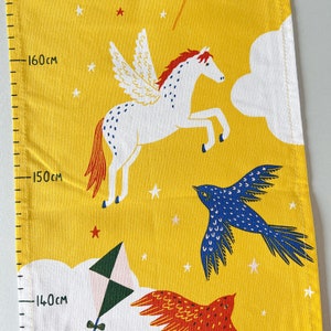 Children's Fabric Height Chart the World is Full of Magical Things ...