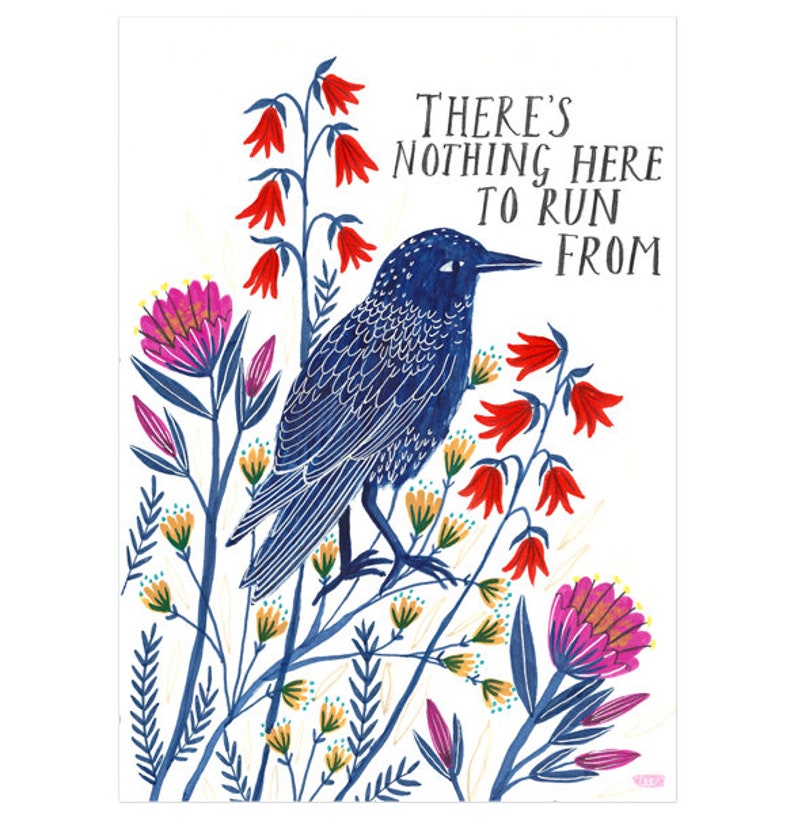 Nothing to Run From Greetings Card Card for Friend - Etsy UK