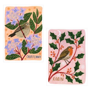 Art Poster Bundle 12 Designs to Choose From, British Garden Birds, Set ...