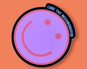Neighborhood Sticker - Etsy
