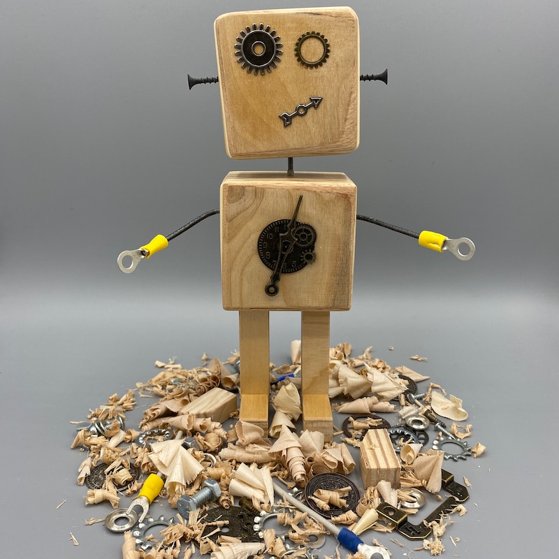 Wood Robot - Etsy