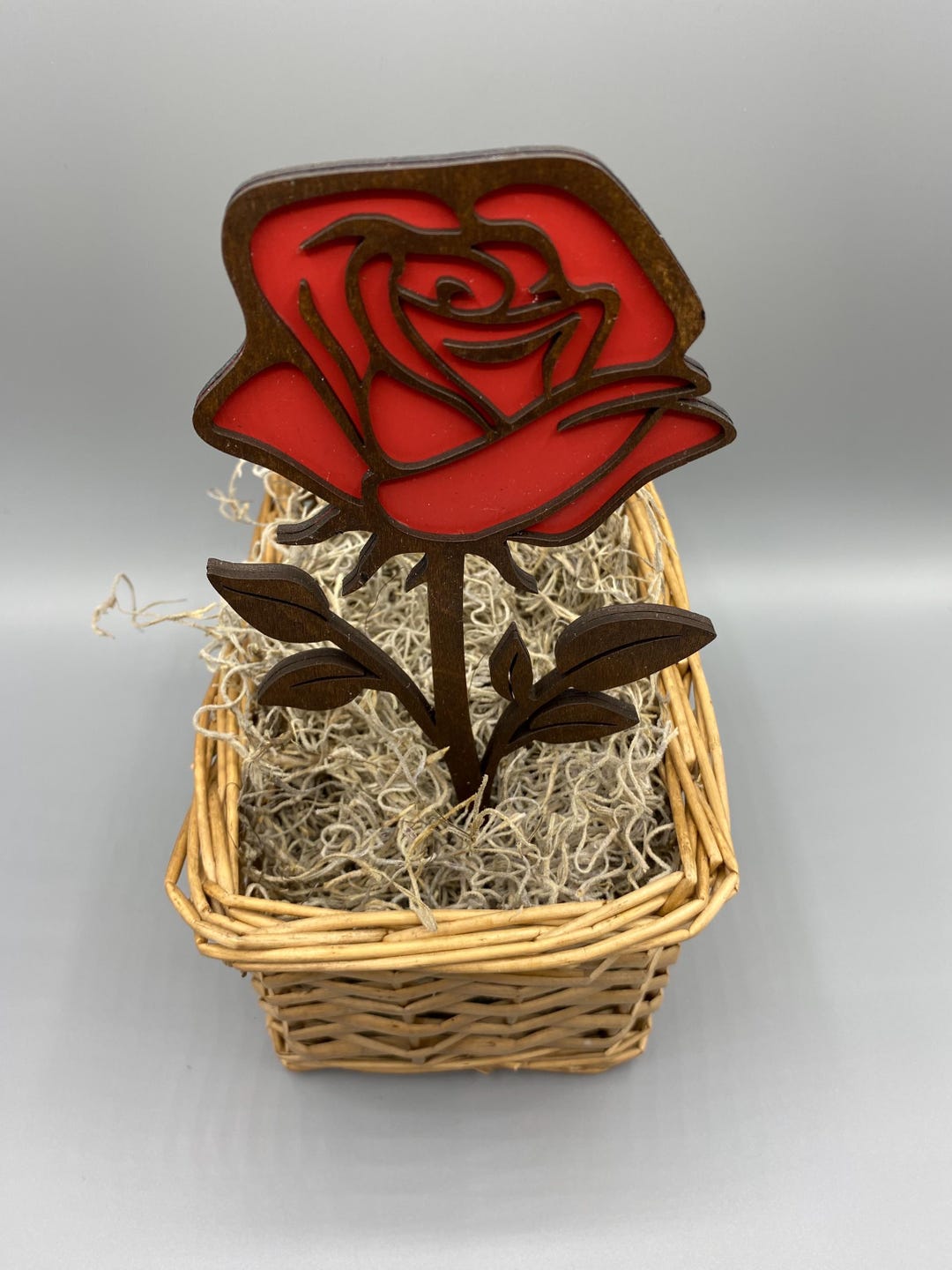 Rose, Wood Roses, Laser Cut Roses, Laser Cut Wood Roses for Mothers Day ...