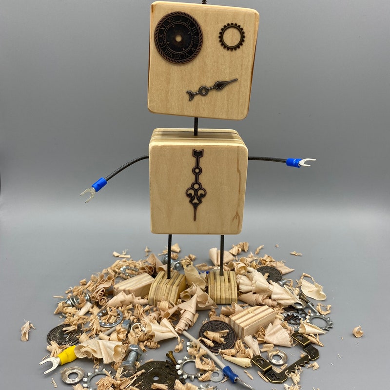 Wood Robot - Etsy