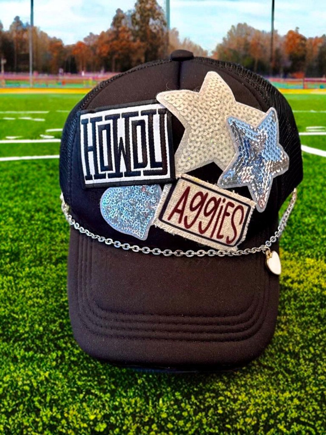 Texas Aggies Trucker Hat, Gig ‘em Aggies, Trucker Hat With Patches ...