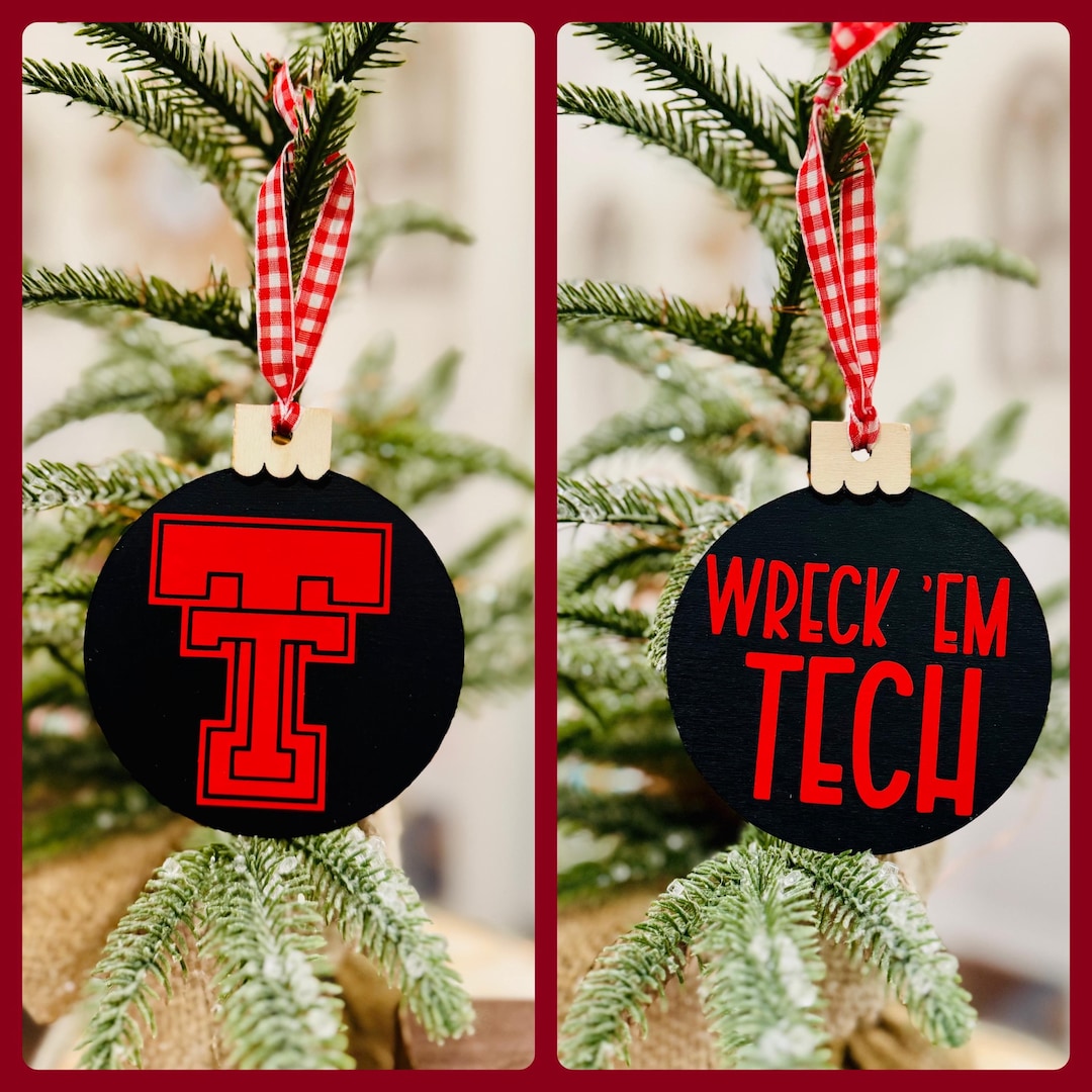 Texas Tech ~ Christmas Ornament, Texas Tech Gift, Texas Tech Decor for ...