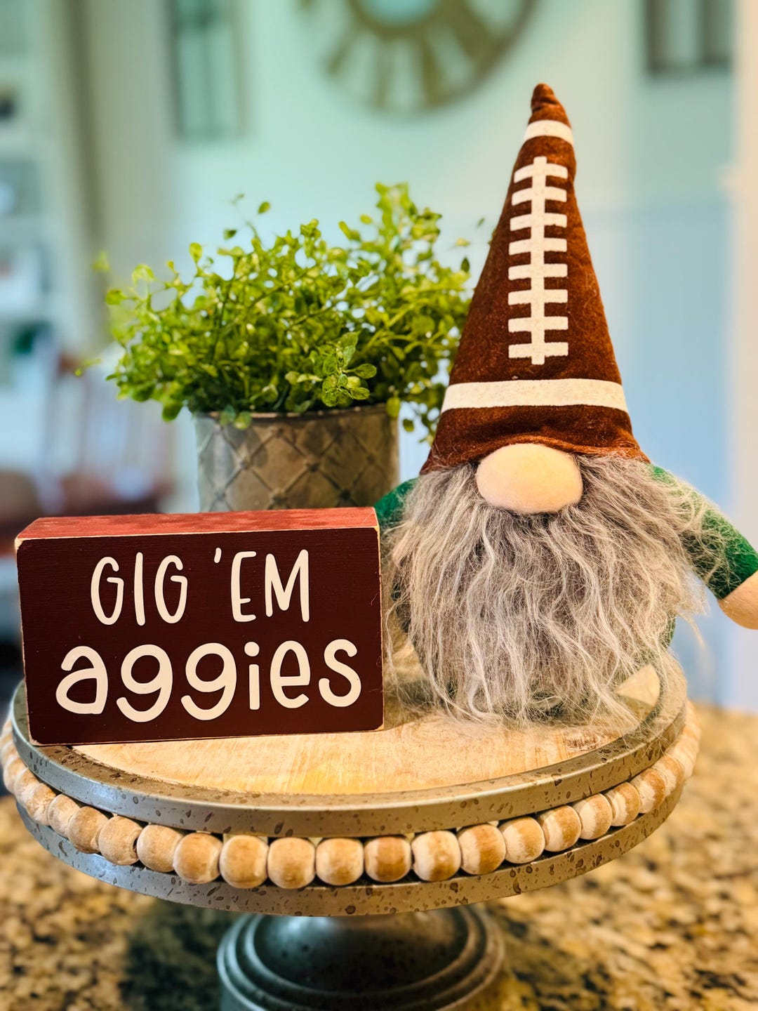 TEXAS AGGIES ~ Wooden Word Block, Aggies Gift, Aggies Desk & Home Decor ...