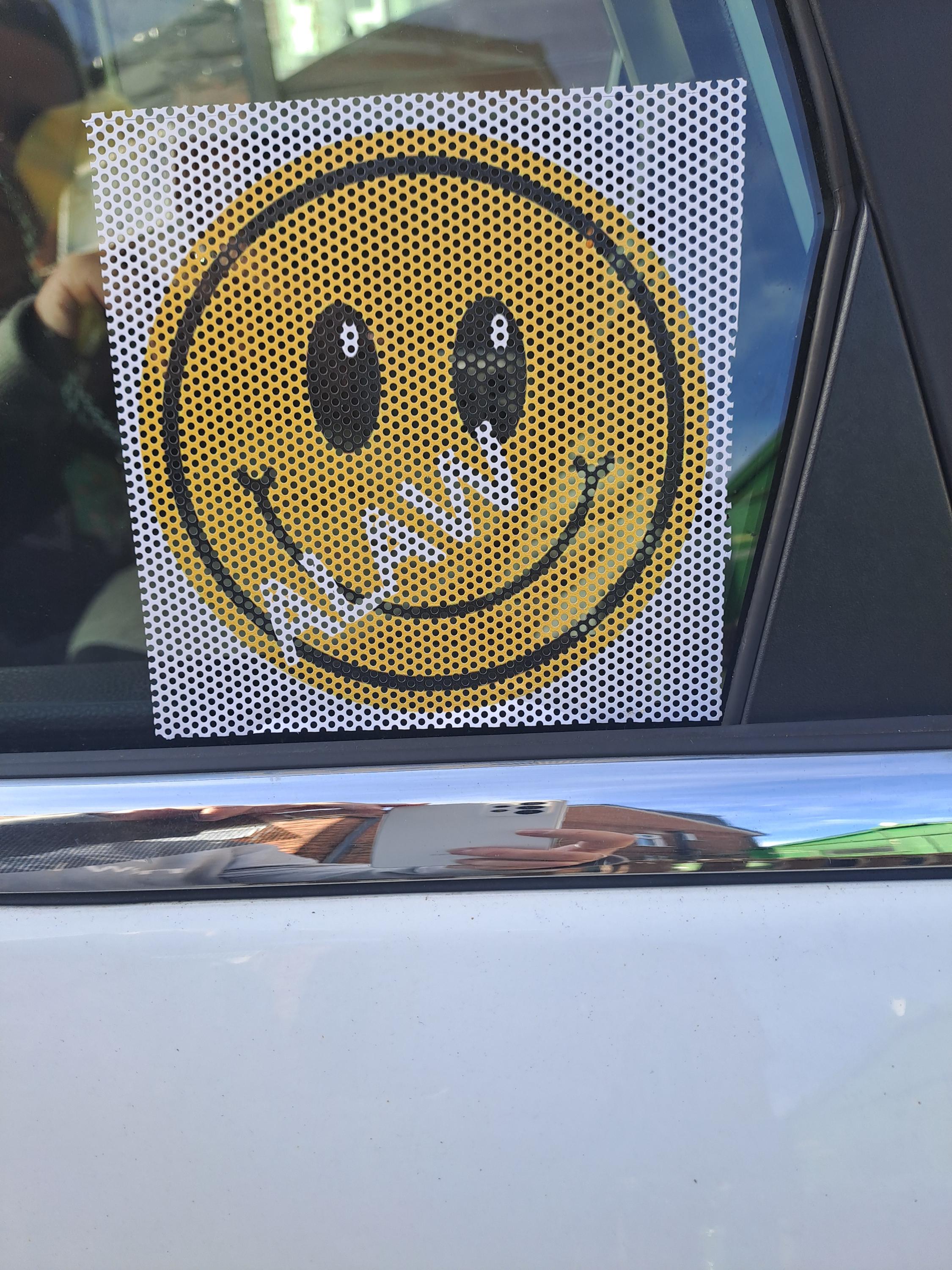 Large Smiley LUFC Window Sticker for Cars / House / Glass Easy Peel ...