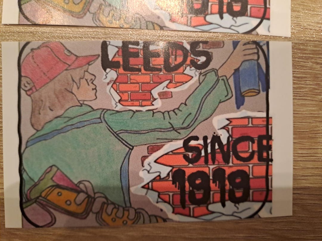 Leeds United Stickers X20 Hand Drawn and Printed. SUPER SPECIAL. LUFC ...