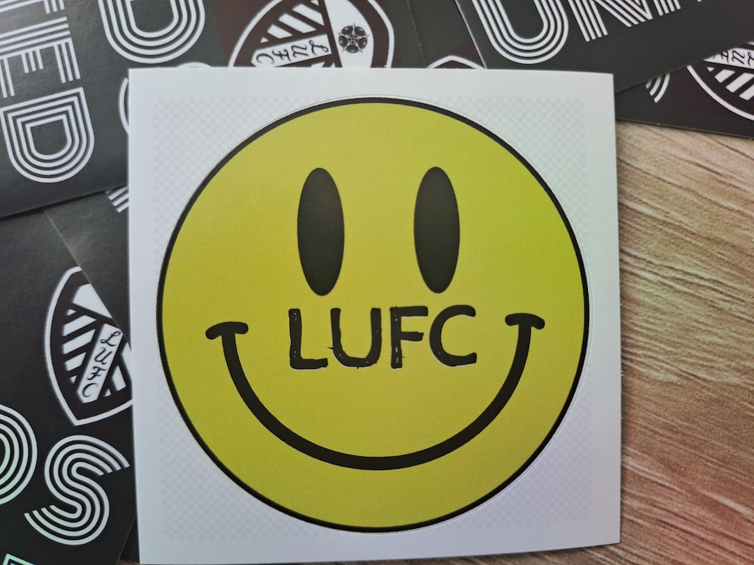 Smiley Face Leeds United Stickers X20 Based on LUFC Football Stickers ...