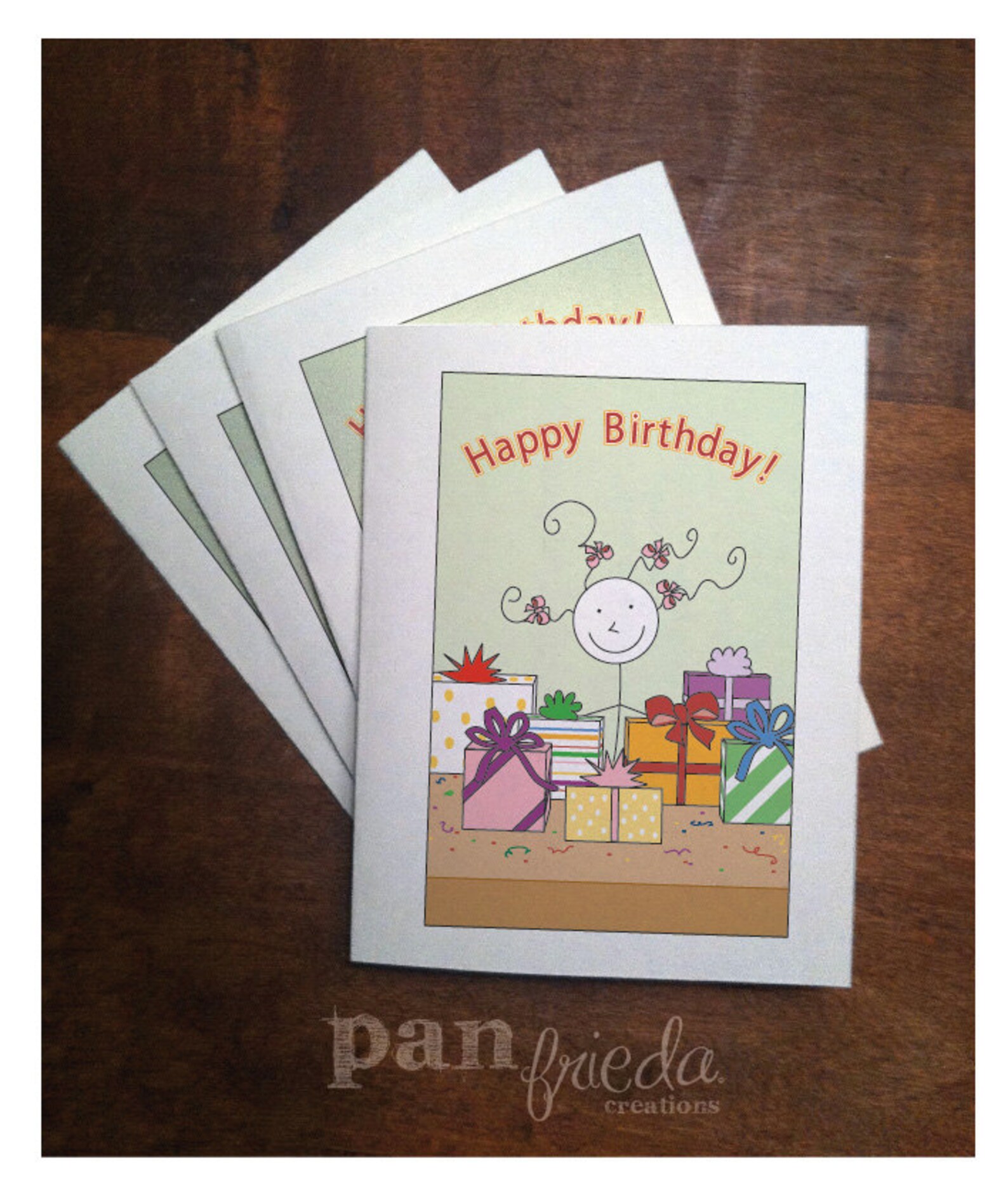 Happy Birthday Note Cards set of 4 | Etsy