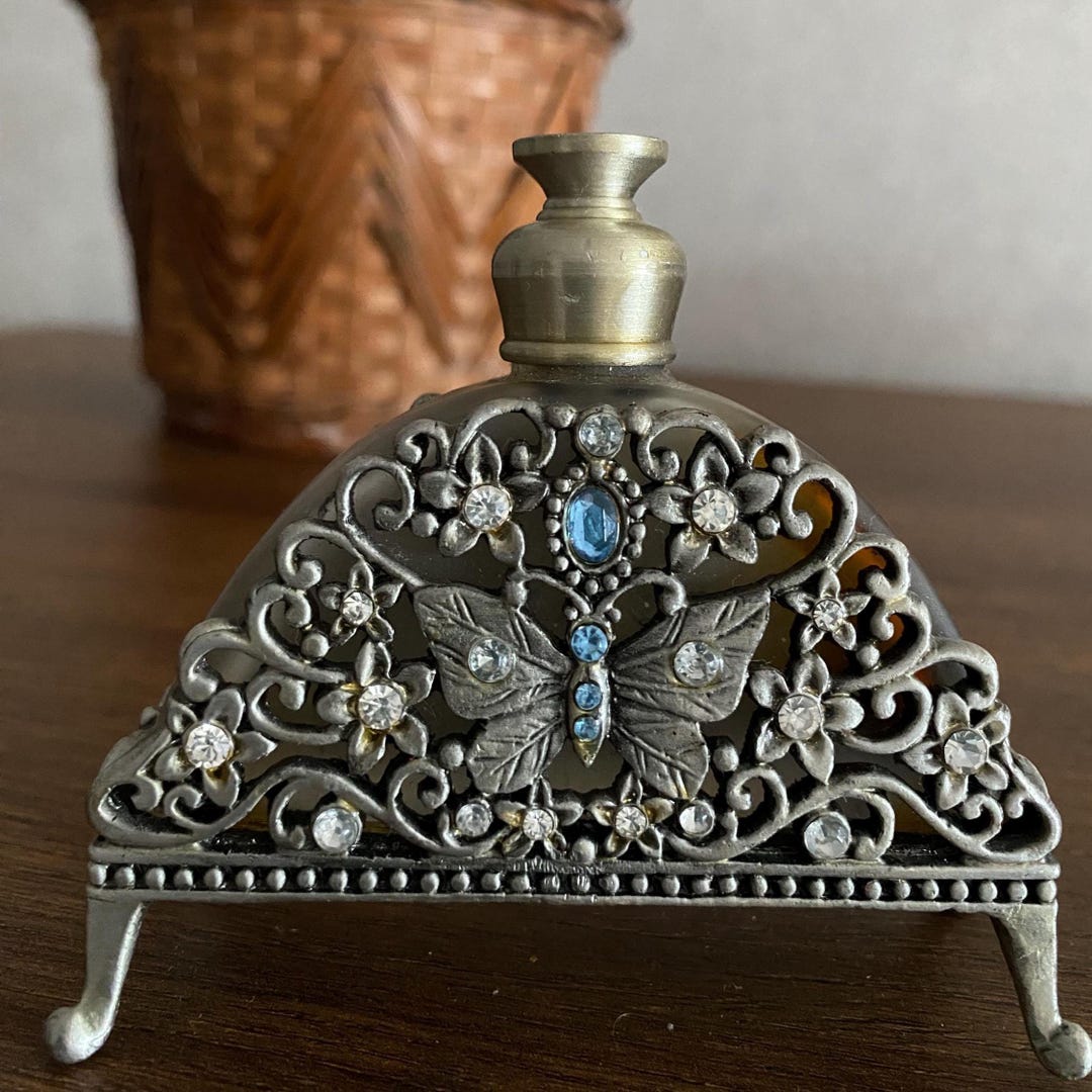 Antique Perfume Bottle - Vintage Rustic Perfume Bottle - Etsy