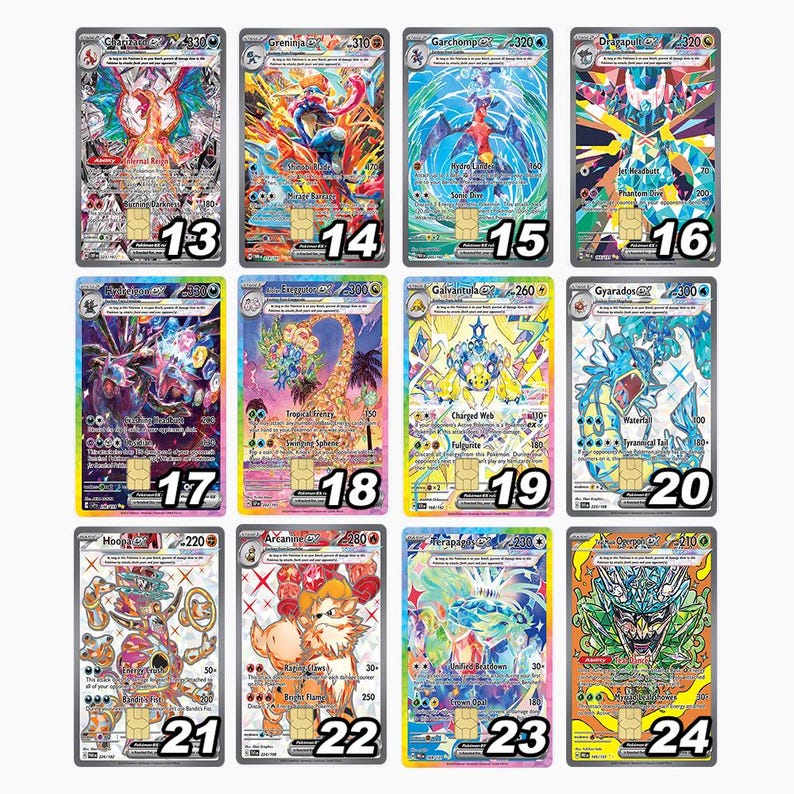 Custom Holographic Pokemon Prismatic Evo Credit/debit Card Decal ...