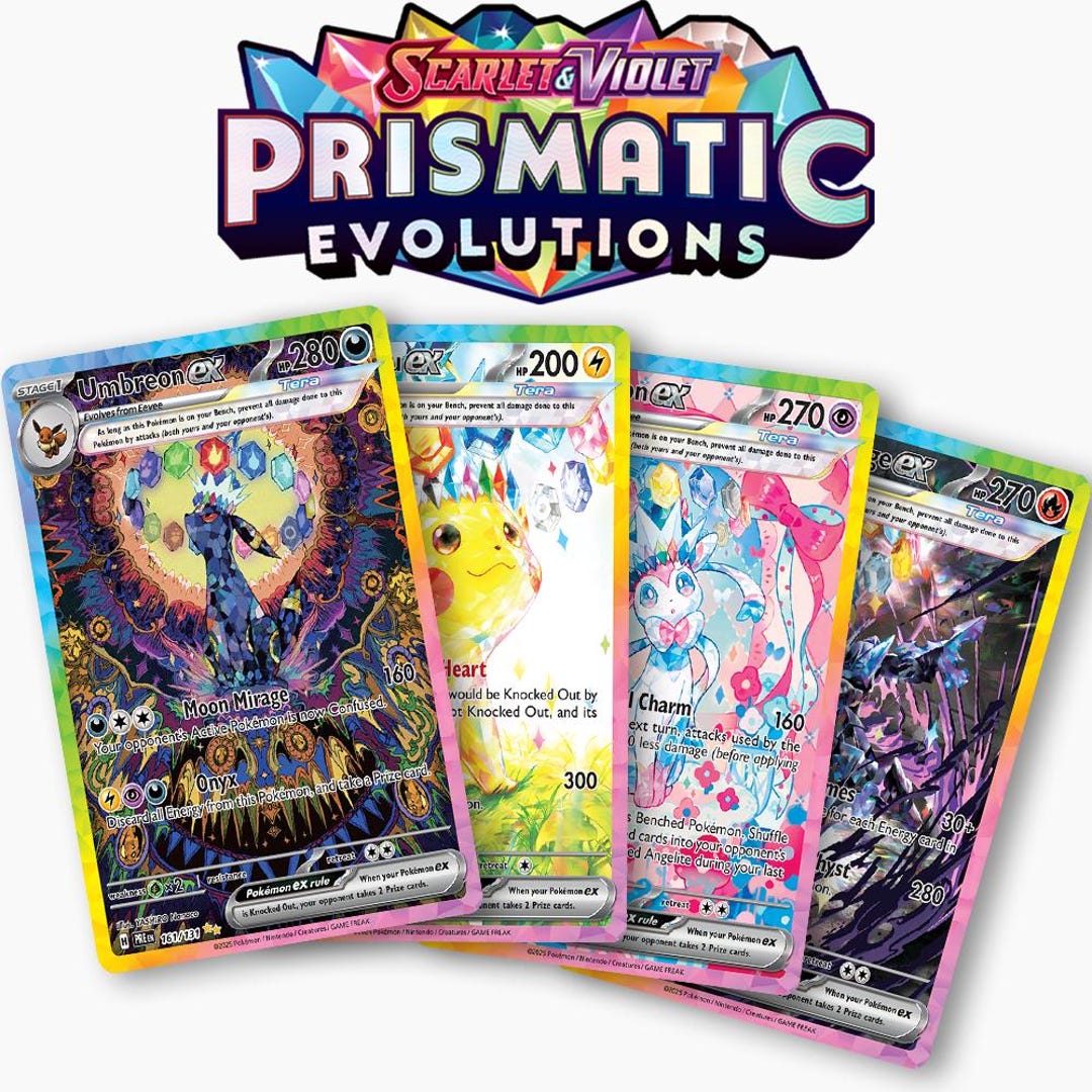 Custom Holographic Pokemon Prismatic Evo Credit/debit Card Decal ...