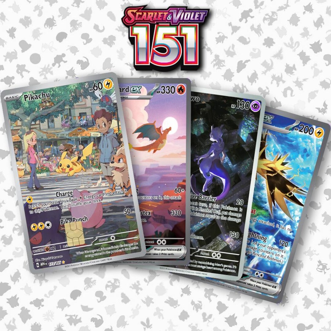 Custom | 151 | Holographic Decal Sticker | Credit Card, Laptop, Phone ...