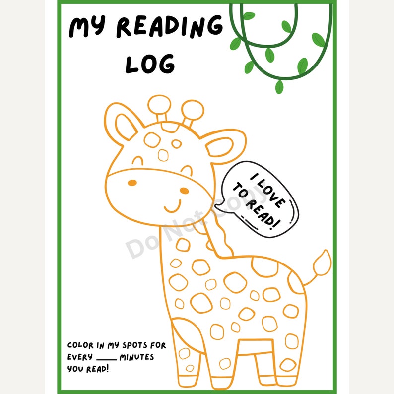Monthly Reading Logs Fun Digital Download for Tracking Progress Perfect ...