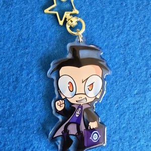 Invader Zim Dib Membrane Acrylic Epoxy Keychain - Etsy