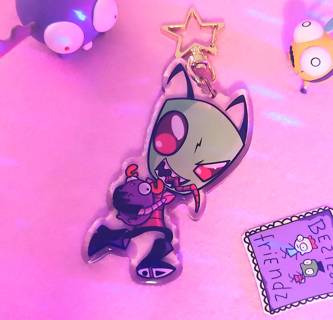 Invader Zim Acrylic Epoxy Keychain - Etsy