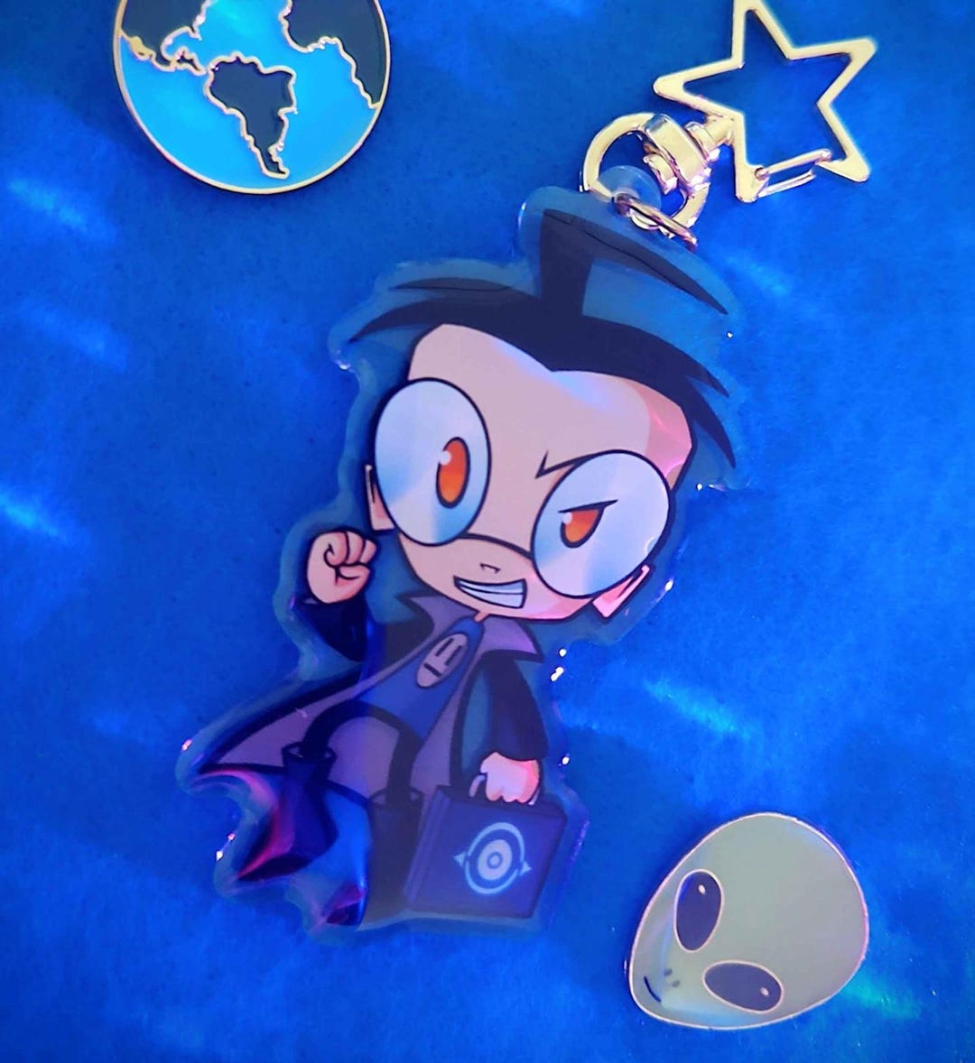 Invader Zim Dib Membrane Acrylic Epoxy Keychain - Etsy