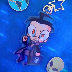 Invader Zim Dib Membrane Acrylic Epoxy Keychain - Etsy