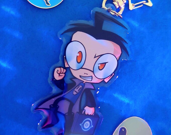 Invader Zim Dib Membrane Acrylic Epoxy Keychain - Etsy