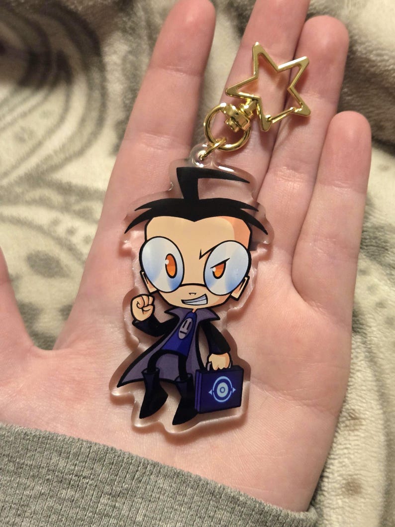 Invader Zim Dib Membrane Acrylic Epoxy Keychain - Etsy