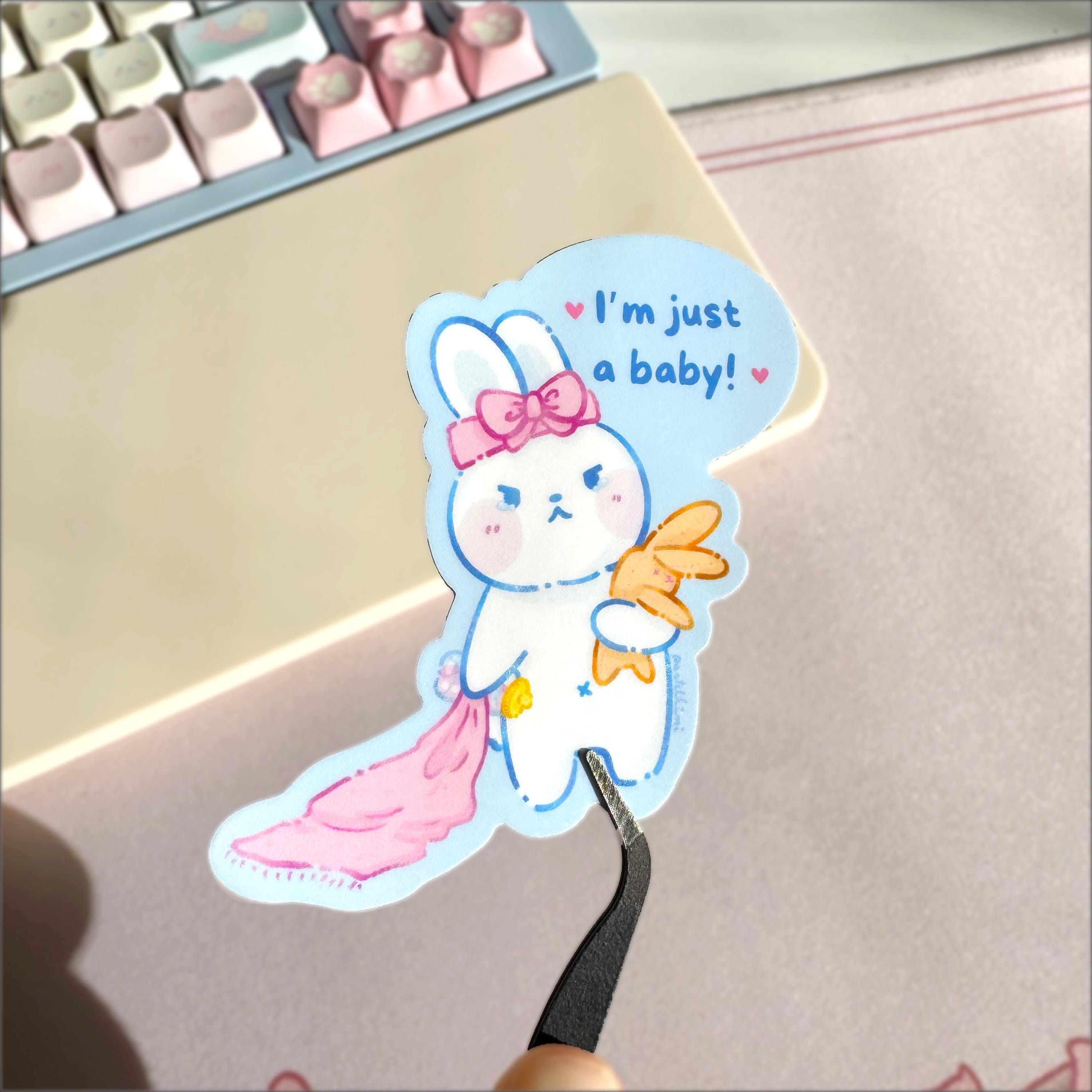 I'm Just A Baby Vinyl Sticker - Etsy