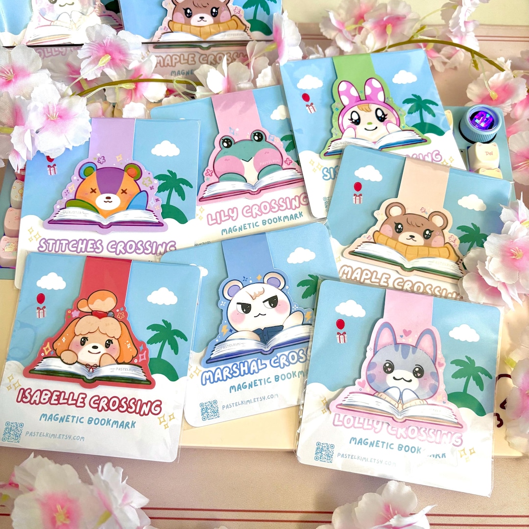 Cute ACNH Magnetic Bookmark -- Cute Crossing Animal -- Acnh Fanart Gift ...