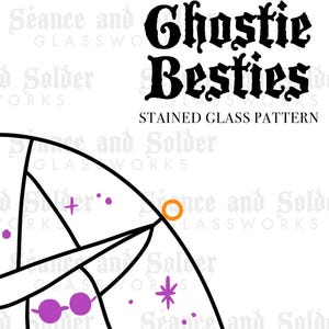 Ghostie Besties Stained Glass Pattern COMMERCIAL LICENSE - Etsy