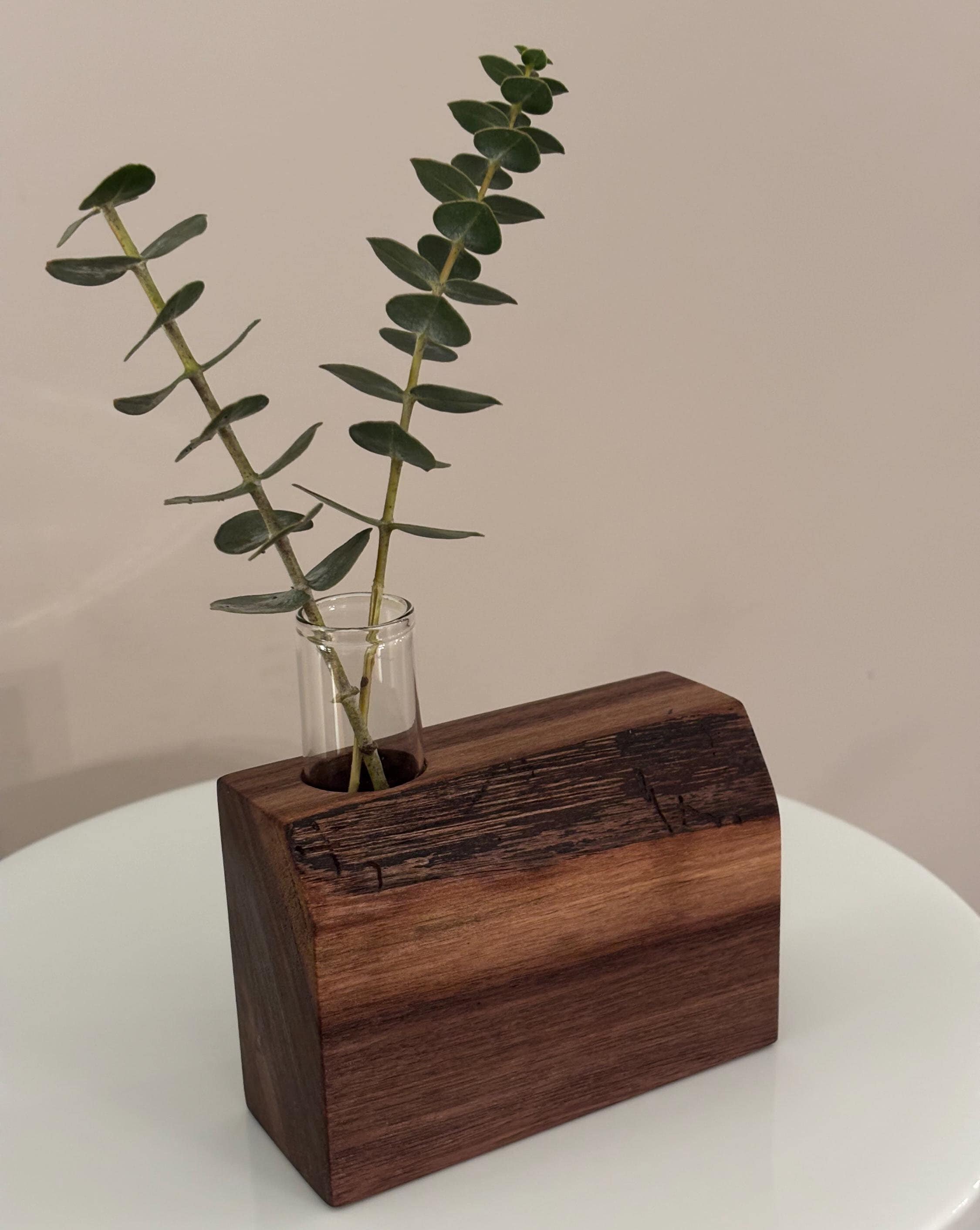 Live Edge Wood Vase - Etsy