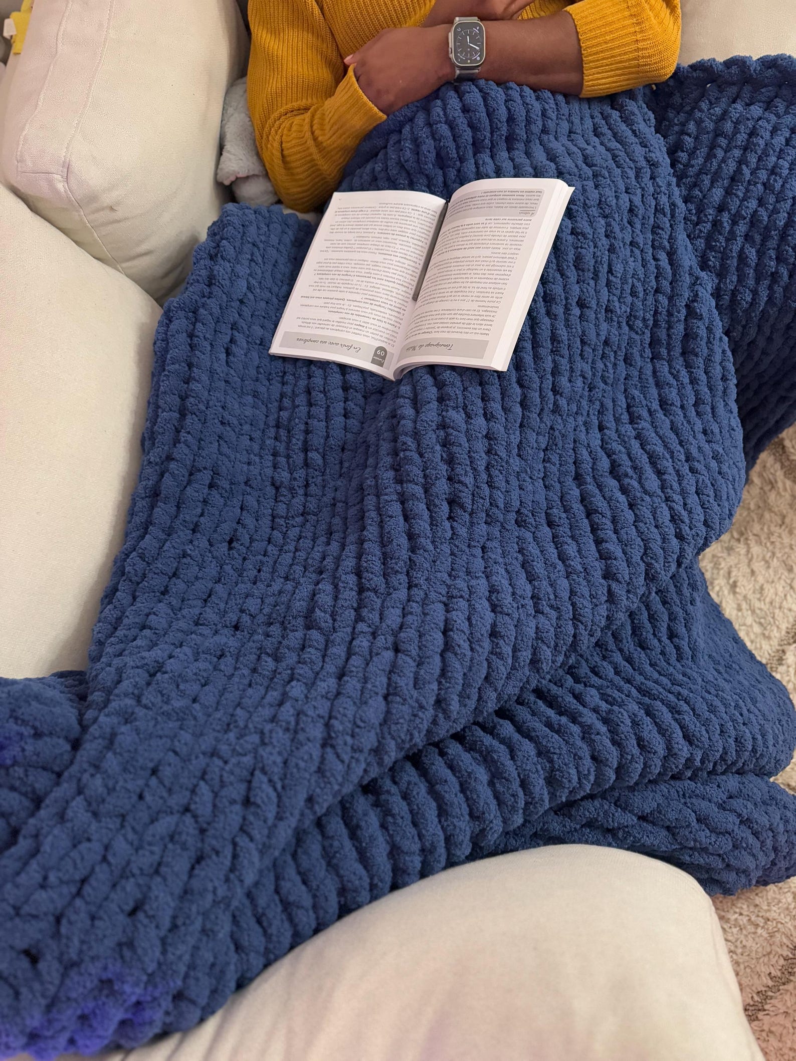 Tutorial Video: How to Hand-knit a Chunky Blanket | DIY | Make Your Own ...