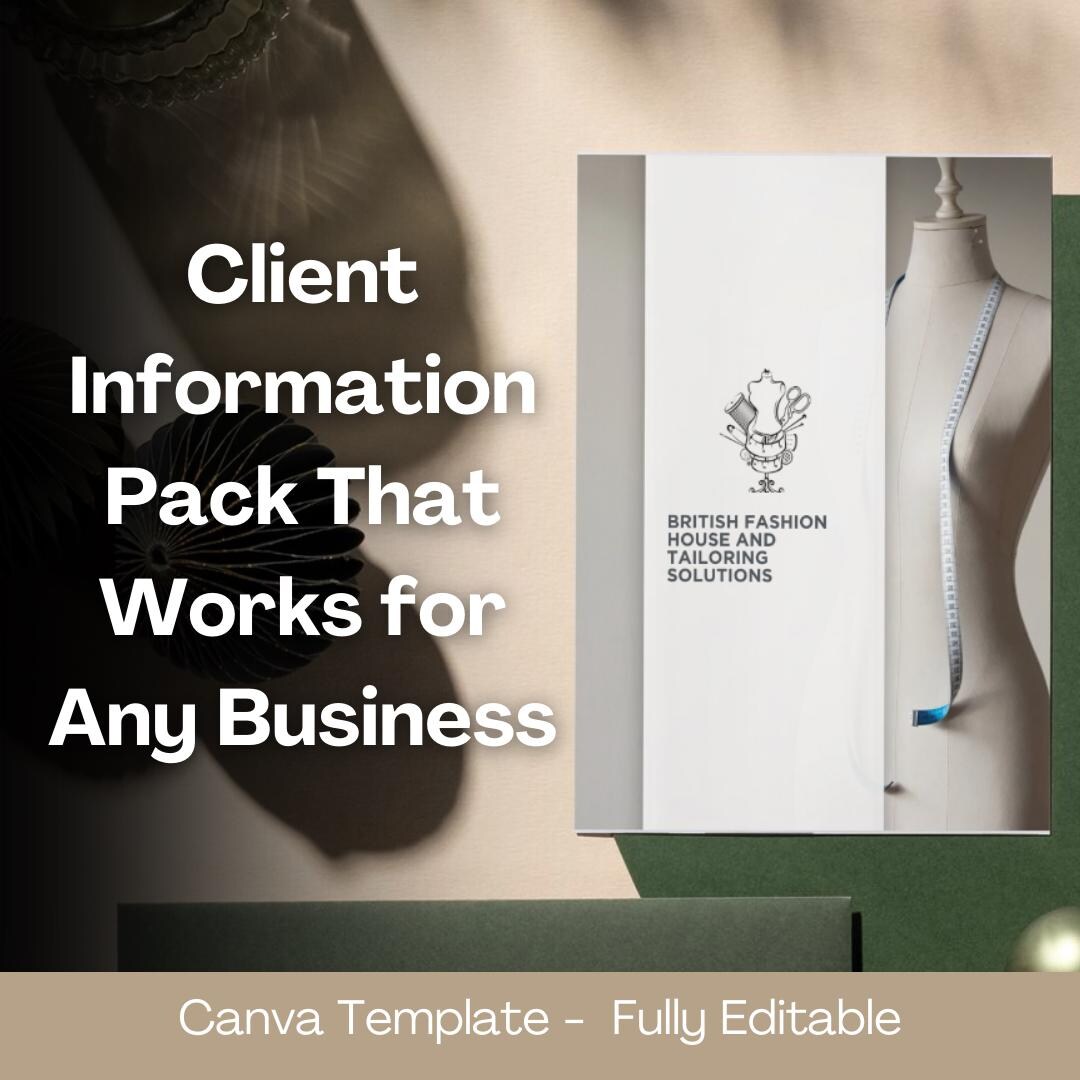 Client Welcome Packet | Editable Canva Template | Client Information ...