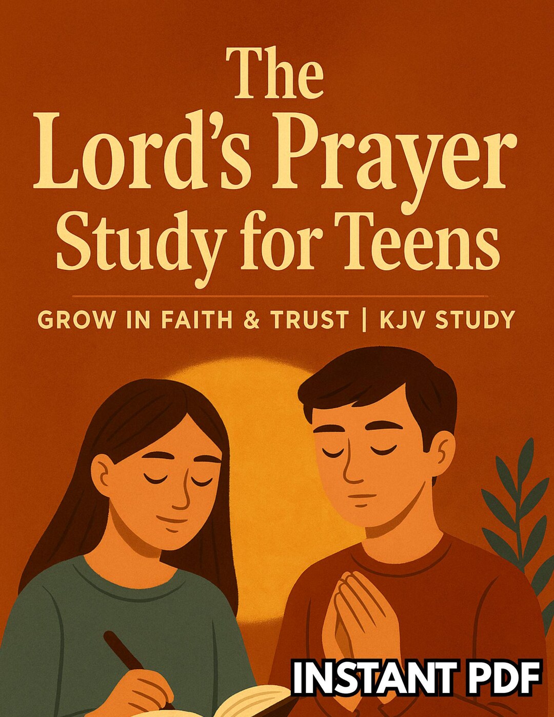 The Lord’s Prayer Study for Teens | Printable KJV Bible Study & Journal ...