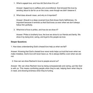 The Fruit of Love: Kids Bible Study on the Fruit of the Spirit for Ages ...