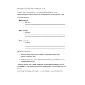 The Lord's Prayer Study Guide – Adult Edition | 6-week Bible Study ...