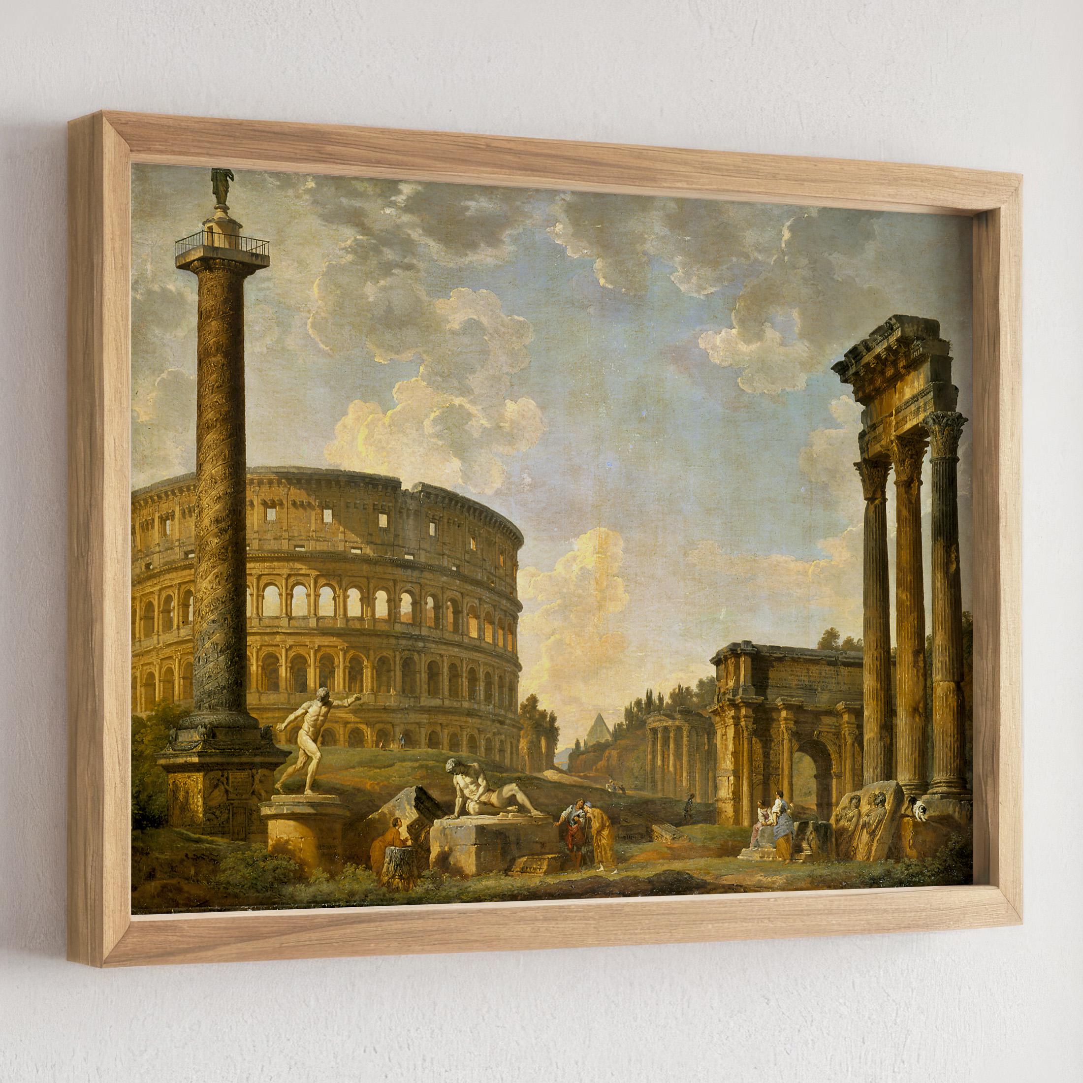 Roman Colosseum Art Print, Capriccio Painting Giovanni Panini, Ancient ...