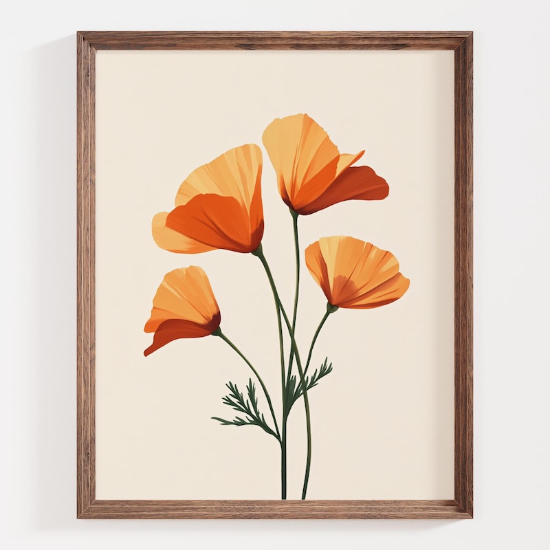 Poppy Wall Art - Etsy