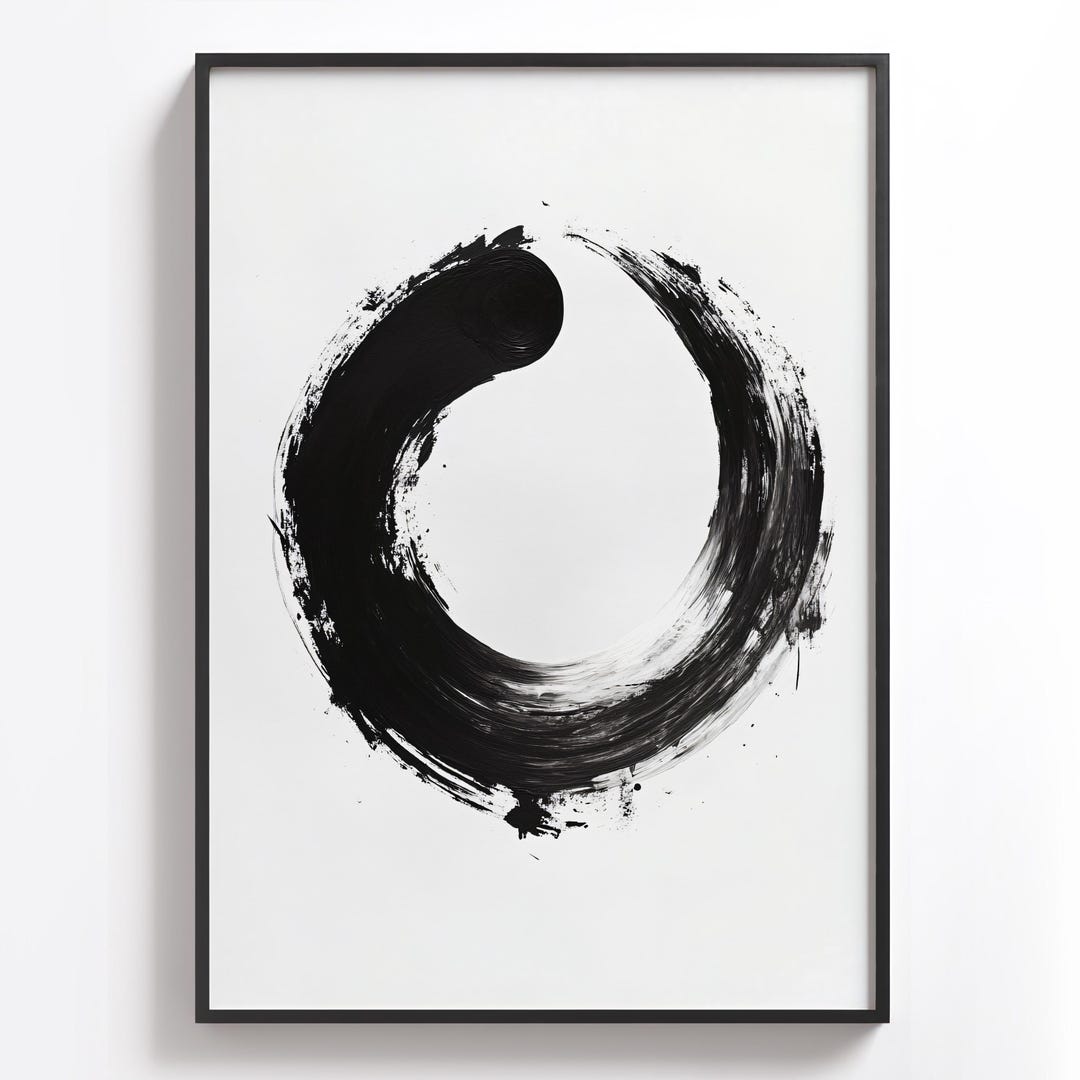 Enso Wall Art, Zen Art, Japanese Enso Circle Print, Minimalist Decor ...