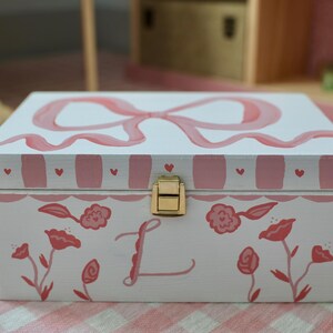 Custom Hand Painted Keepsake Box | Baby, Wedding, Memory Box - Etsy