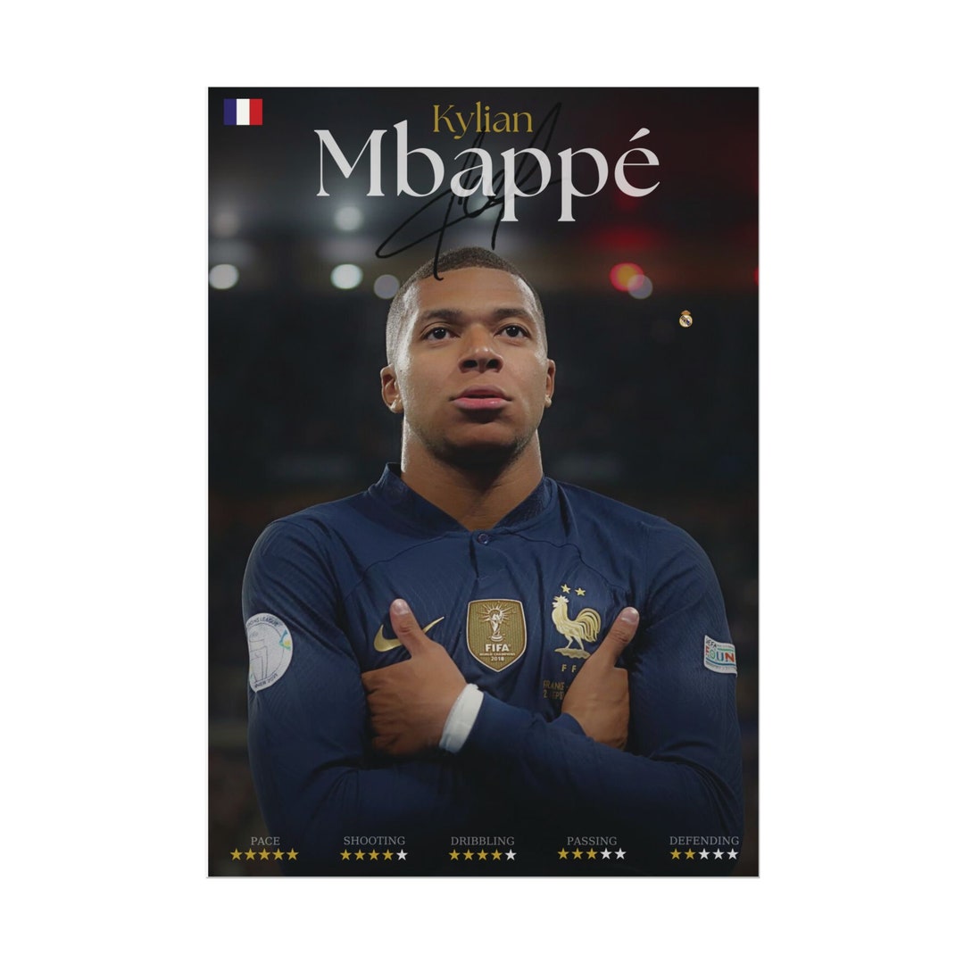 Kylian Mbappe Wall Art - Etsy