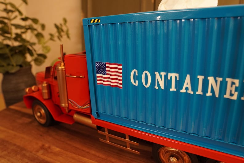 Handmade Metal Truck Container Tissue Box: Collectible Home Decor - Etsy