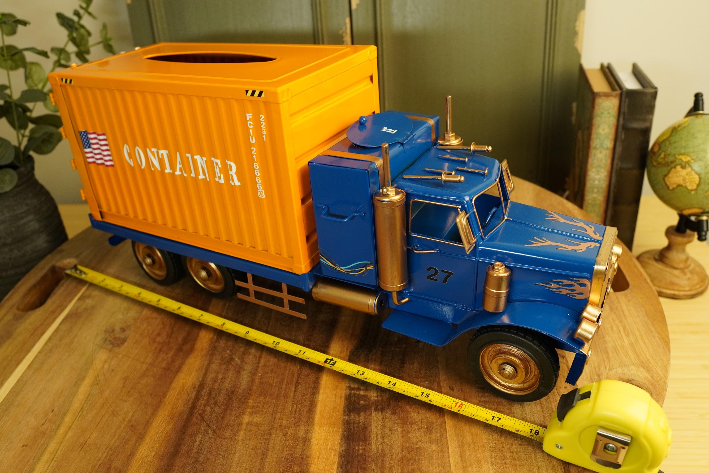 Handmade Metal Truck Container Tissue Box: Collectible Home Decor - Etsy