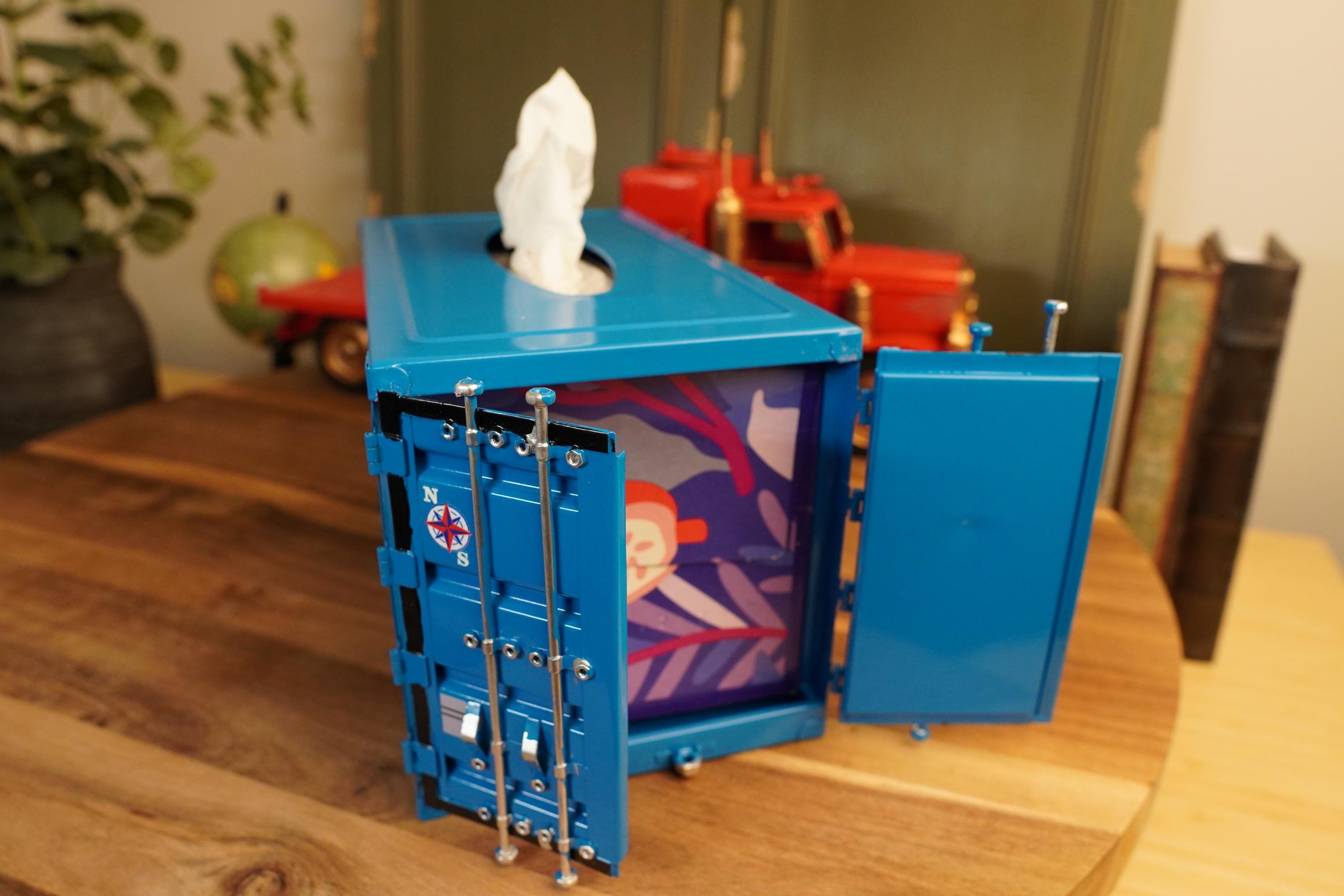 Handmade Metal Truck Container Tissue Box: Collectible Home Decor - Etsy