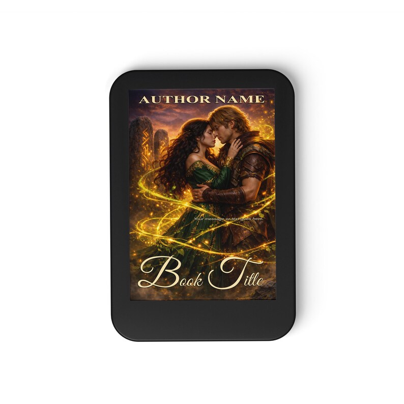 Fantasy Romance Premade Book Cover - Magical Couple Ancient Ruins ...