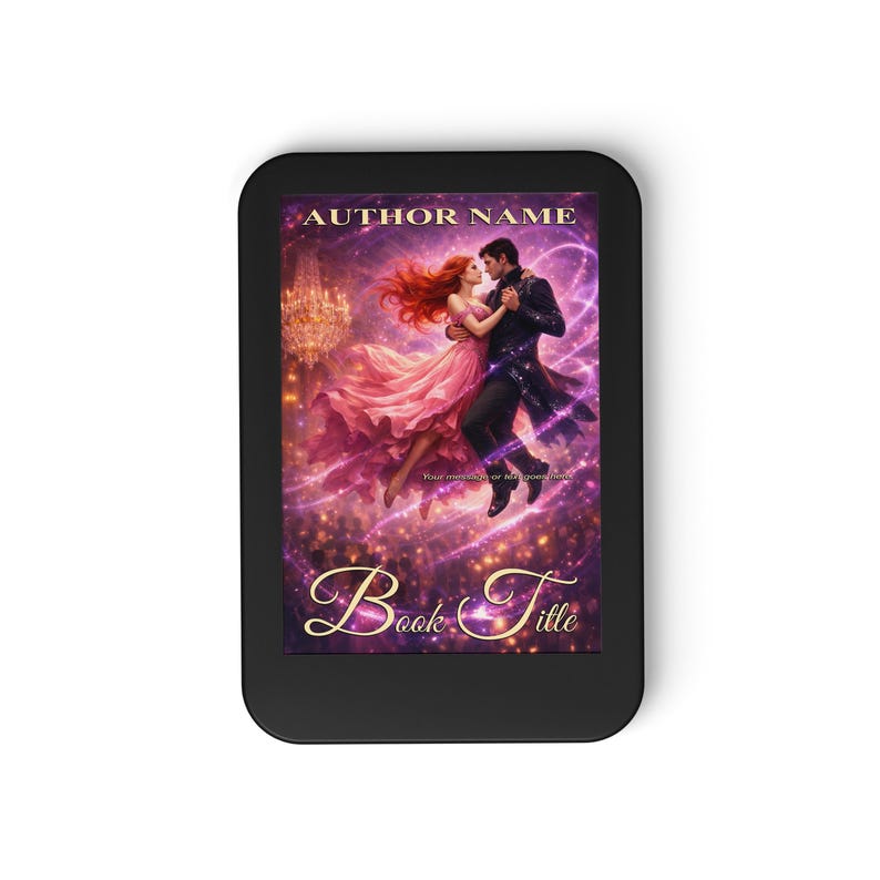 Premade Fantasy Romance Book Cover - Magical Ballroom Dance - Red ...