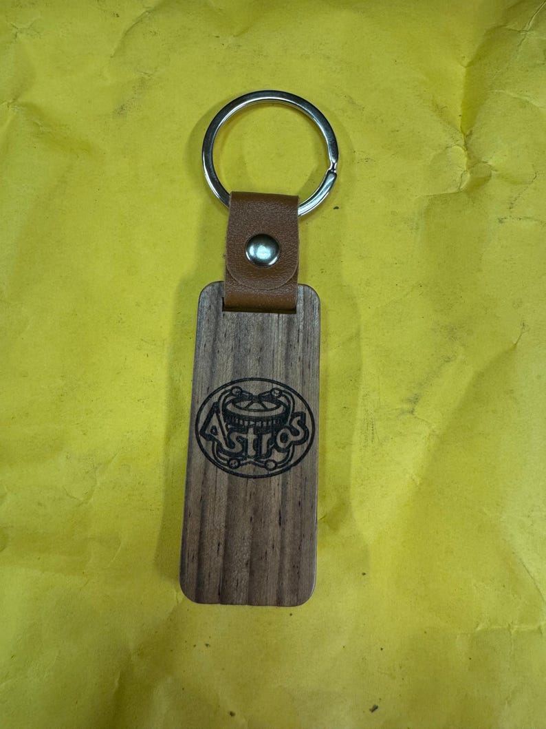 Astros Stadium Laser Engraved Logo Keychain - Etsy