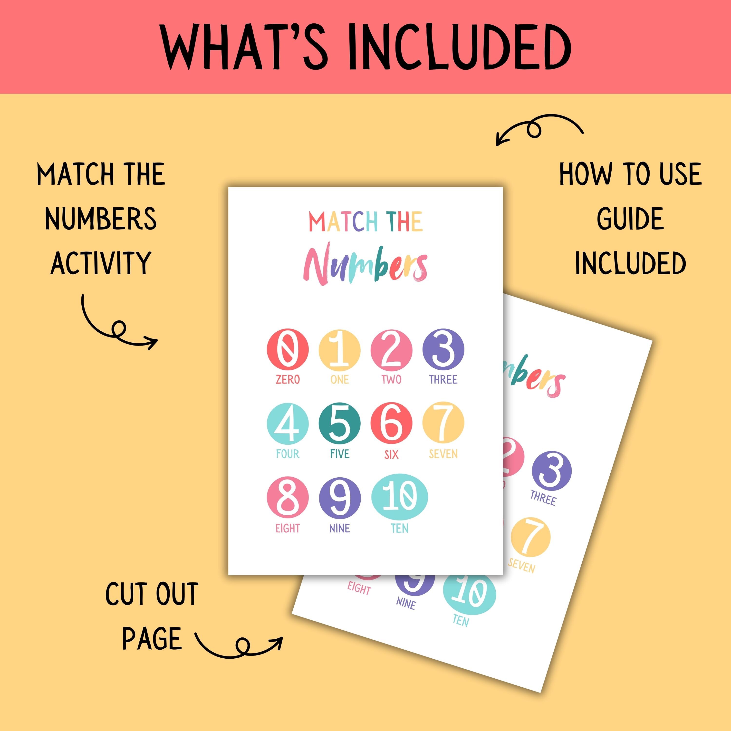 Learning Numbers Bundle for Kids Classroom - My First Numbers Poster ...