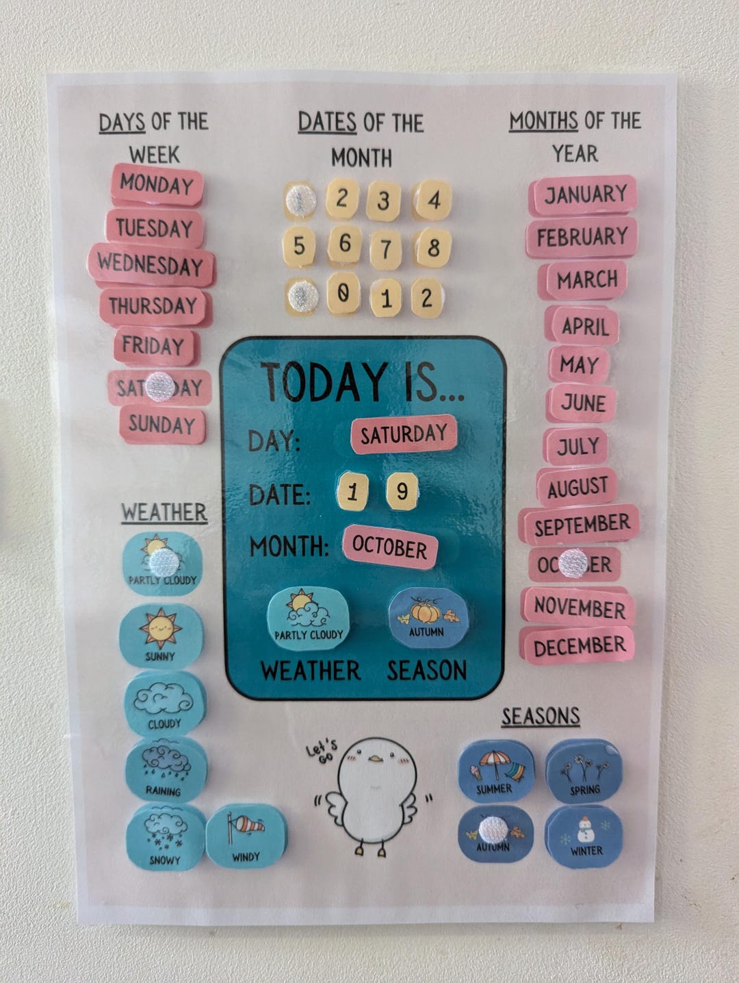 Circle Time Morning Board I Homeschool Calendar I Weather Chart I Kids ...