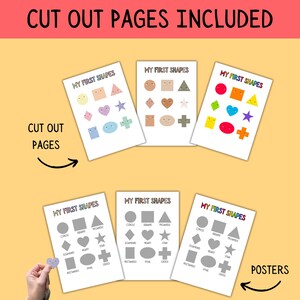 Shape Matching Worksheet | Toddler Learning Shapes Poster | Kids Busy ...